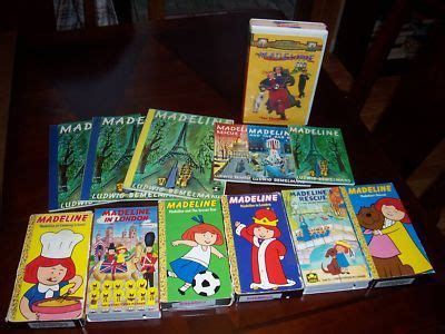 Huge Lot Of Madeline Books Vhs 6 Picture Bks7 Vhs 140870083