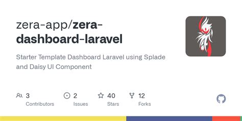 Github Zera Appzera Dashboard Laravel Starter Template Dashboard
