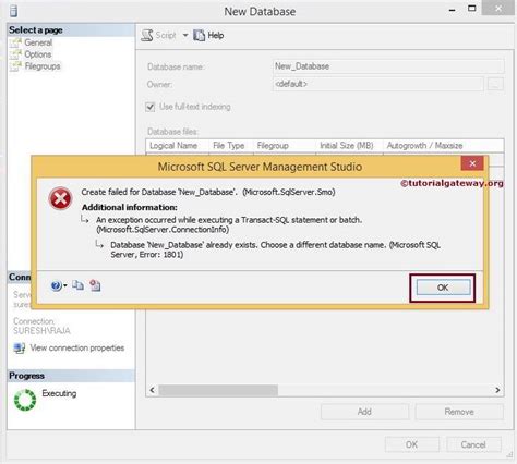 Create Database In SQL Server