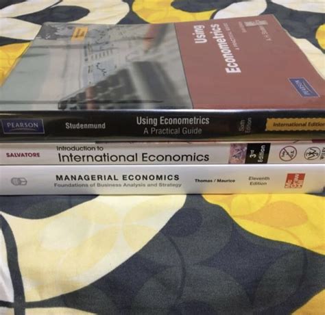 Economics Textbooks Using Econometrics International Economics Managerial Economics Hobbies