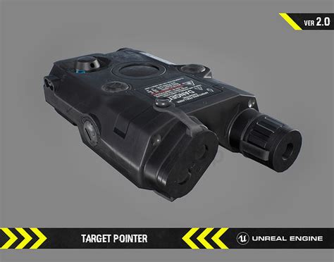 3d Model Target Pointer Fps Gun Attachment For Unreal Engine Vr Ar