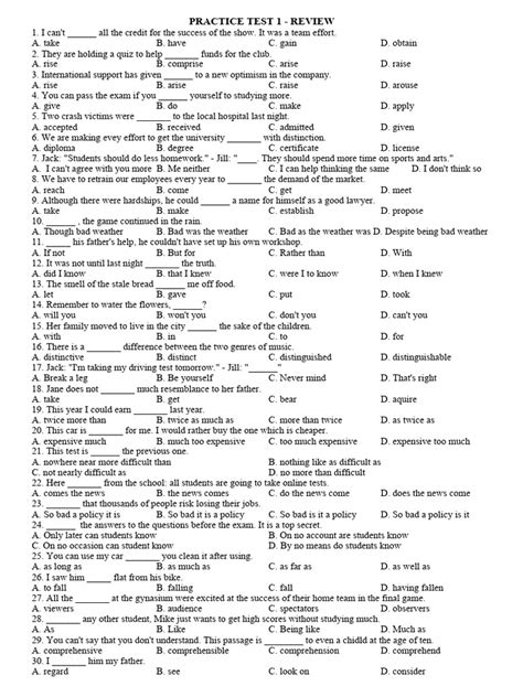 Practice Test 1 Review Pdf