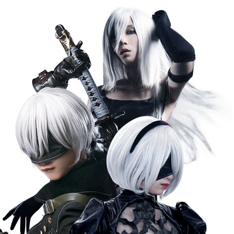 Hsiu High Yorha No2 Type B 2byorh 2a 9s 2b Wig Cosplay Nier Automata Costume Play Wigs Costumes