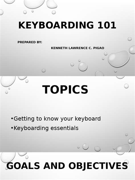 Keyboarding 101 Pdf