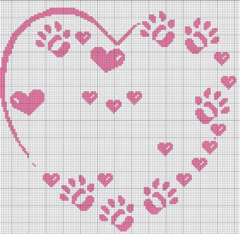 Сердечко крестиком схема Схемы 3
