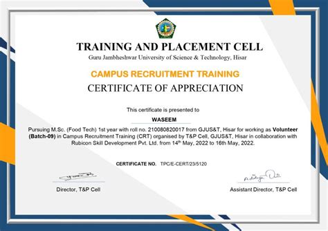 Waseem Khan On Linkedin Certificate Of Appreciation