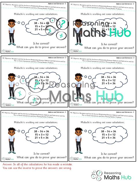 Recognise And Use The Inverse Relationship Between Addition And