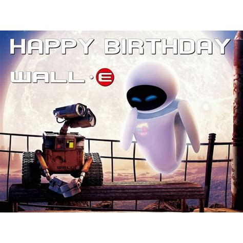 Wall E Backdrop Banner Party Supplies Love Theme Background For