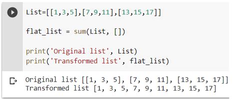 how to make a flat list out of a list of lists in python part 2