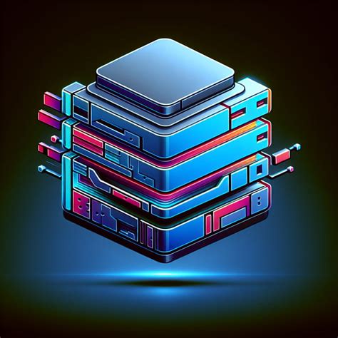 Futuristic Docker Image Icon With Vibrant Colors AI Art Generator