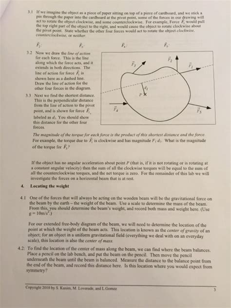 Torque Introduction In The Previous Lab You Chegg