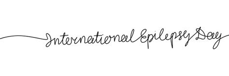 Premium Vector International Epilepsy Day One Line Continuous Short