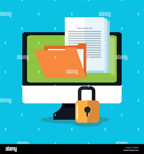 Computer And Security System Design Stock Vector Image And Art Alamy