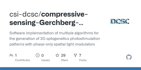github csi dcsc compressive sensing gerchberg saxton software