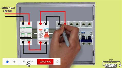 Wiring Diagram Of A 3 Phase Distribution Board