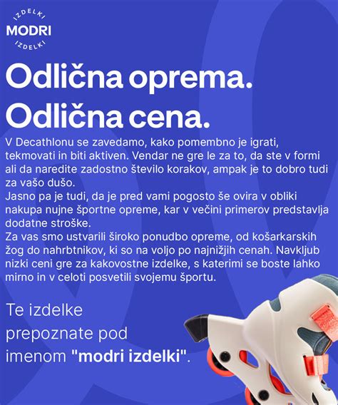 Modri Izdelki Decathlon