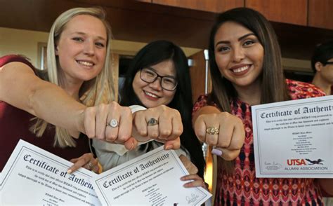 Utsa Tradition Puts Class Rings In Alamo Overnight