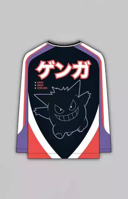 Pok Mon Camiseta De F Tbol Gengar Talla S Cd Eur Picclick Es