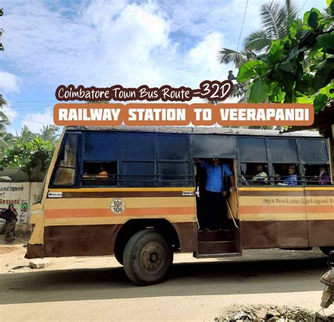 Railway Station To Veerapandi Bus Timings City Route 32d
