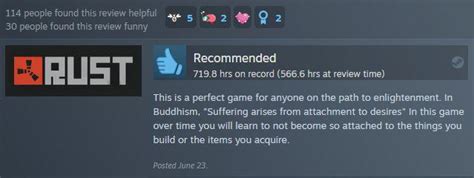 I Wrote A Review For Rust On Steam R Playrust