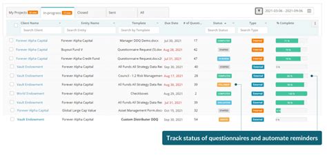RFP Automation DiligenceVault