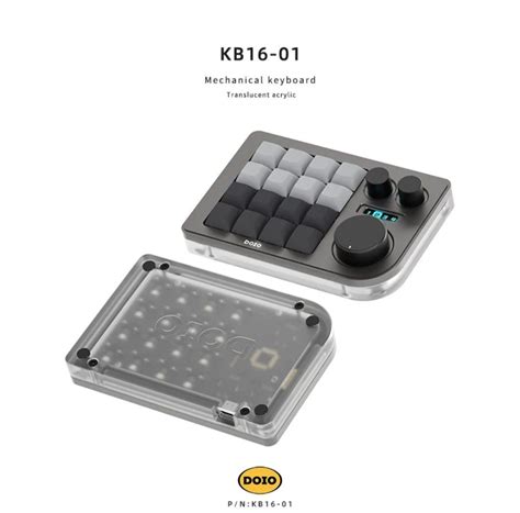 INSTOCK Programmable Key Mechanical Keyboard Macropad With Knob