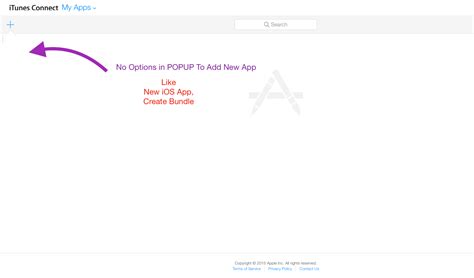 not able to add new ios app create bundle in itunes connect stack