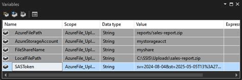 how to upload files to azure file shares in ssis not blob storage