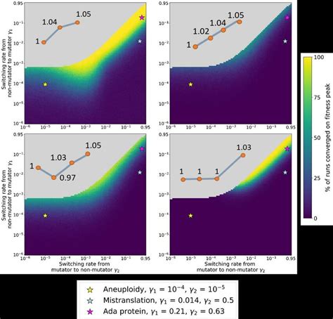 1160 Dynamics Of Adaptation On Different Landscape Motifs The Figure Download Scientific