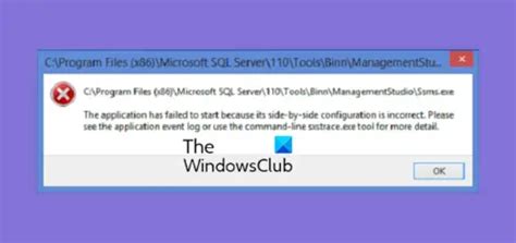 Fix Side By Side Configuration Is Incorrect Error In Windows 11 10