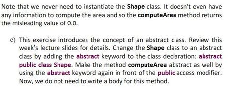 Solved Create The Following Shape Class Public Class Shape