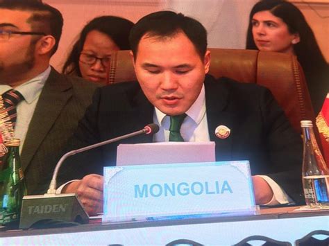 Ерөнхий сайдын зөвлөх Б Мөнхжин Азийн сайд нарын бага хуралд оролцов