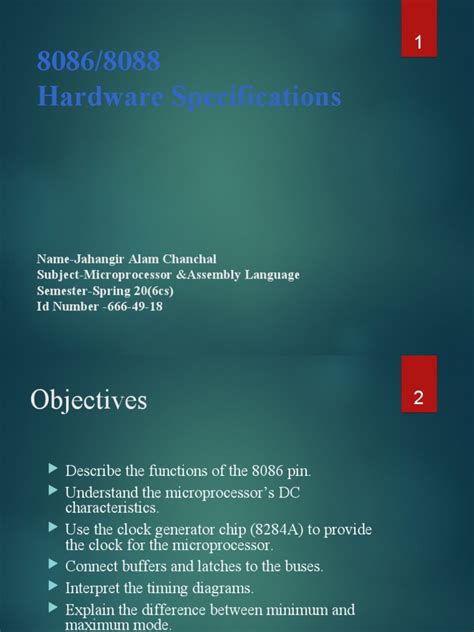 8086 8088 hardware specifications pdf logic gate microprocessor