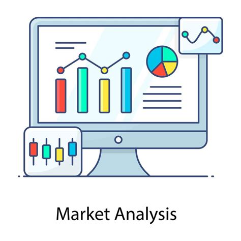 Online Data Market Analysis Filled Outline Vector 5231682 Vector Art
