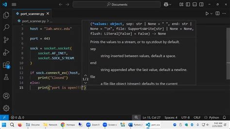 Python Port Scanner Youtube
