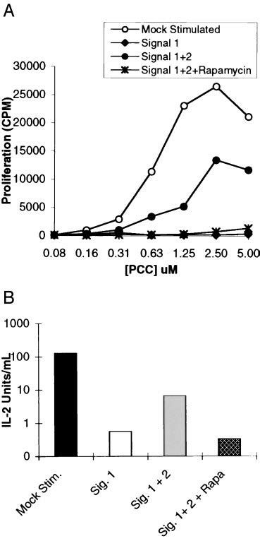 A Stimulation With Signal 1 Plus 2 Can Result In Hypoproliferation