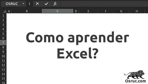 Como Aprender Excel