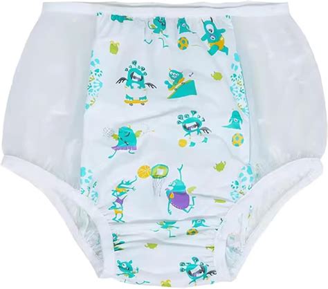 Adult Plastic Diaper Cover Vinyl Waterproof Pull On