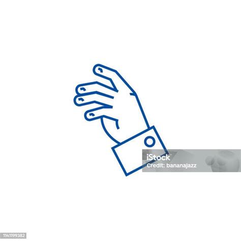 Concept Dicône De Ligne De Main Relax Se Détendre À La Main Symbole