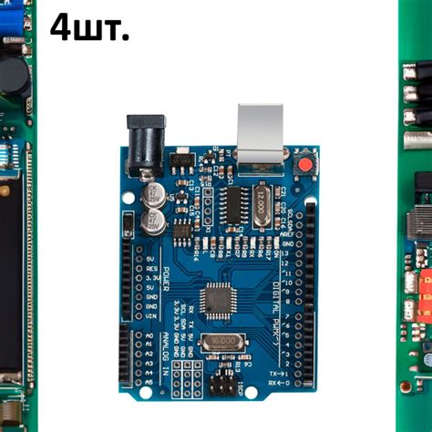Контроллер Arduino Uno R3 Atmel Atmega328 без Usb кабеля купить с