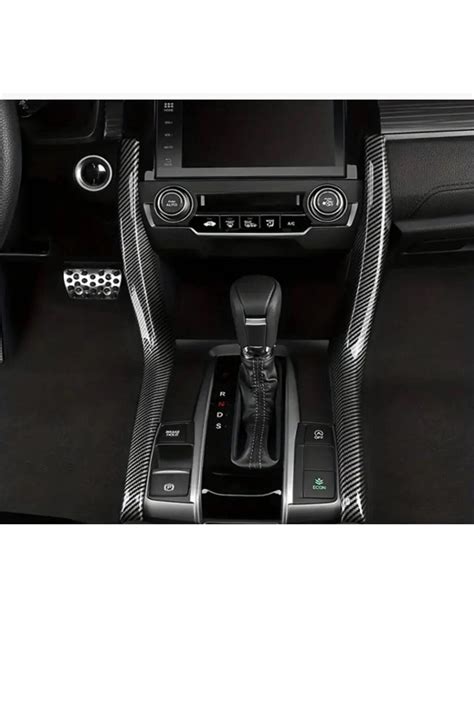 Xukey Honda Cİvİc Fk7 Fc5 2016 2021 Model Sedan Hatchback Vites Kolu Sol Ve Sağ Trim Karbon