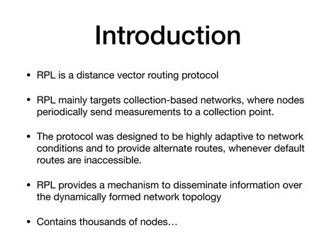 Rpl Routing Protocol For Low Power And Lossy Networks Pdf Computer Networking Computing