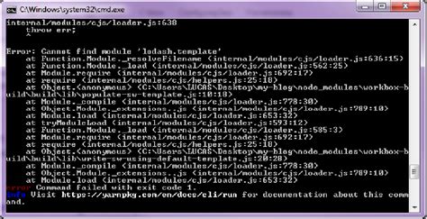 Npm ReactJs Cannot Find Module Lodash Template Persistent Error