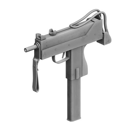 Artstation Mac 10 Submachine Gun Gameready Game Assets