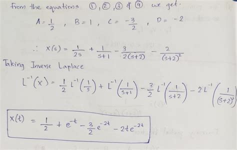Solved Determine The Inverse Laplace Transform Showing Steps Clearly For Course Hero