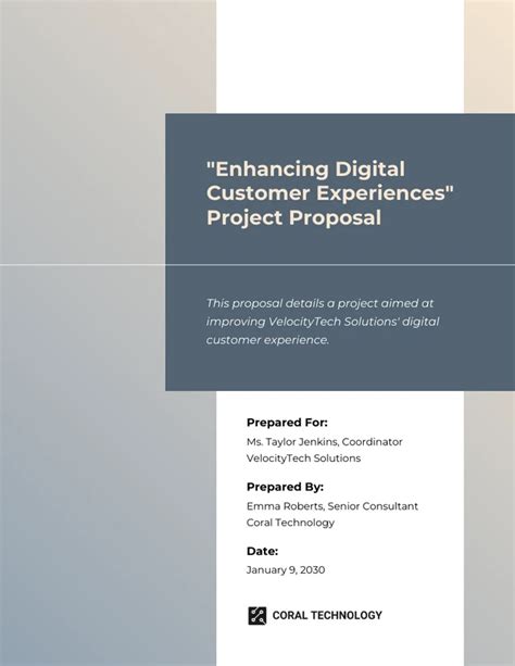 Client Project Proposal Template Venngage