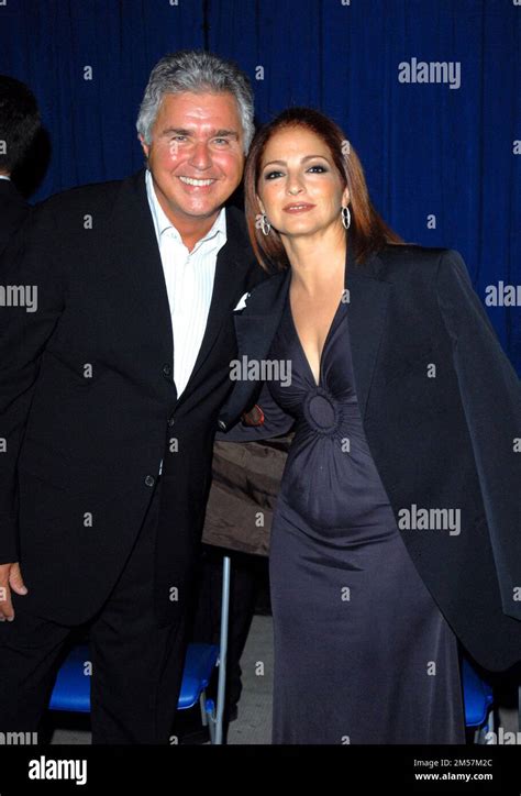 Steve Tyrell And Gloria Estefan Backstage At A Starry Night Tribute To