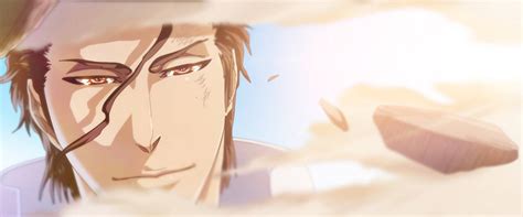 Download Aizen Close Up Shot Wallpaper
