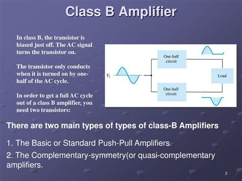ppt lecture 16 and17 complementary symmetry and push pull amplifiers