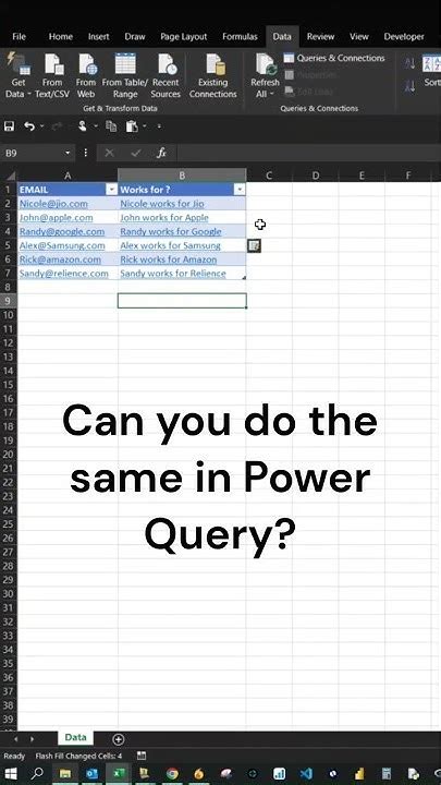 Can You Flash Fill In Power Query Shorts Excel Exceltutorial Youtube